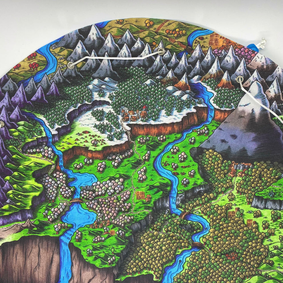 Large Green and Blue Map Bag – Tabletop Loot